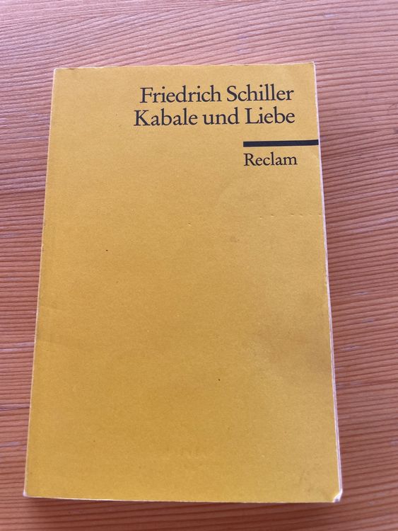Reclam Buch: Friedrich Schiller - Kabale und Liebe | Kaufen auf Ricardo