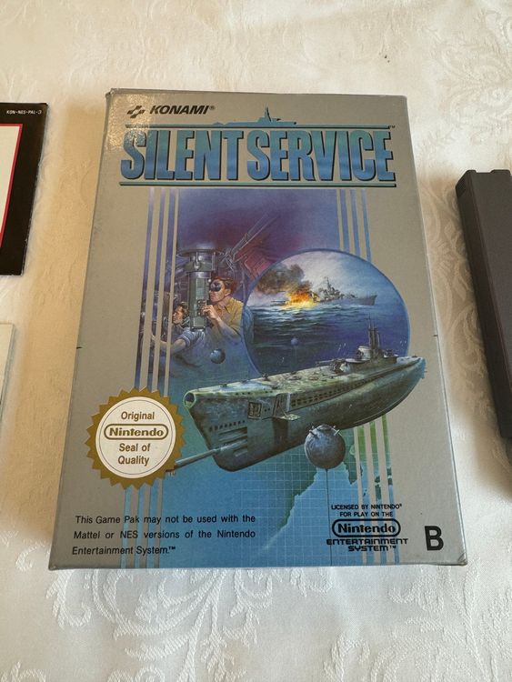 NES Silent Service Nintendo System NES Game inkl. OVP ab 1.- (Gebraucht ...
