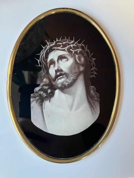 Jesus mit Dornenkrone Hinterglassmelerei | Kaufen auf Ricardo