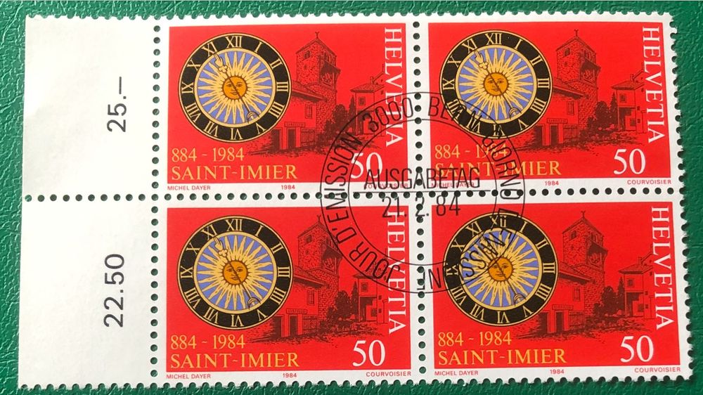 4 er Block Nr. 706 mit Stempel Bern (Gebraucht) in Aarau für CHF 0.45 – mit Lieferung auf ...