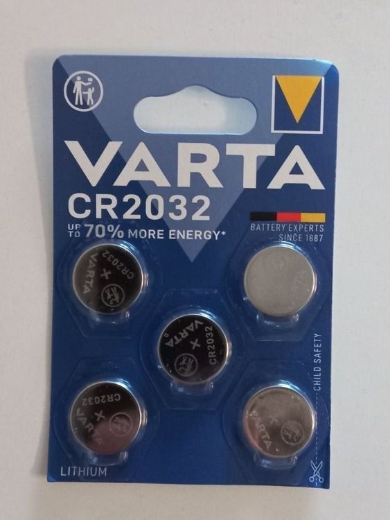 VARTA Lithium Knopfzelle "Electronics", CR2032, 5er Pack (Neu und originalverpackt) in Buchs SG ...