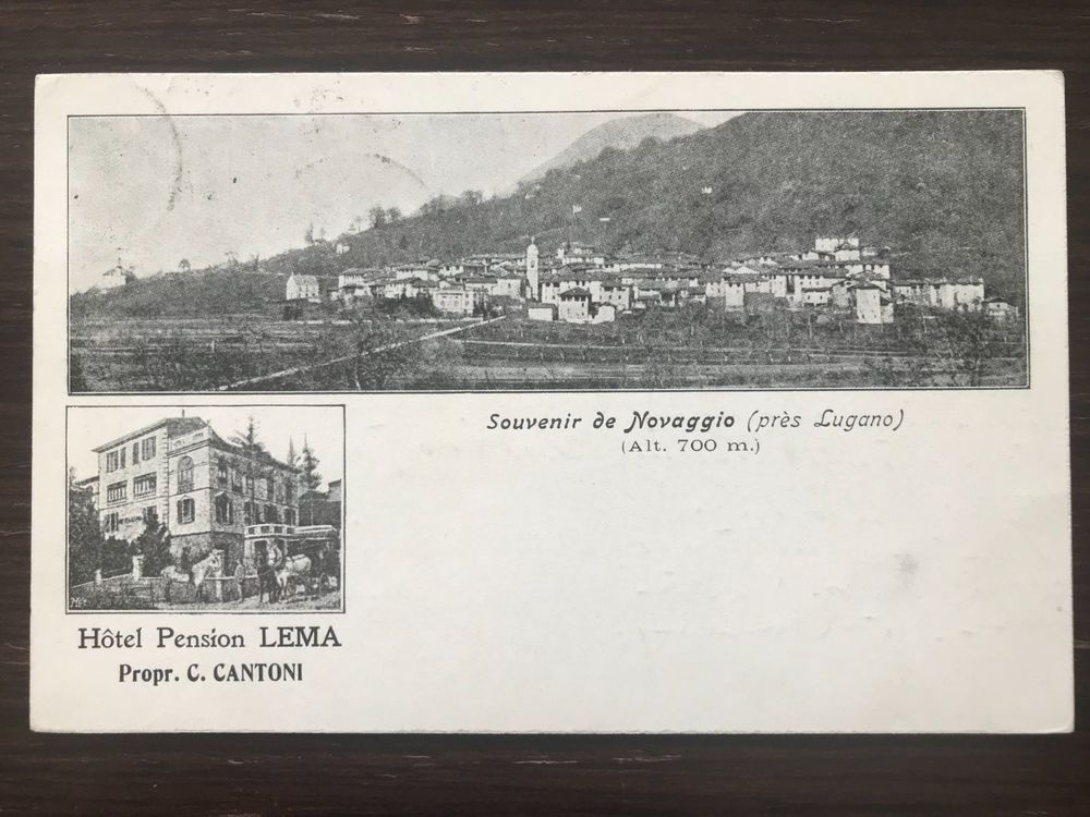 SOUVENIR DE NOVAGGIO (près Lugano) 2 Bild Hotel Pension LEMA | Kaufen auf Ricardo