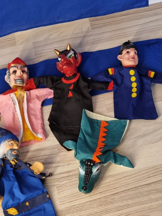 1970er orig. CH-JODECA-Kasperli-Theater +8 Jodeca-Figuren (Gebraucht ...