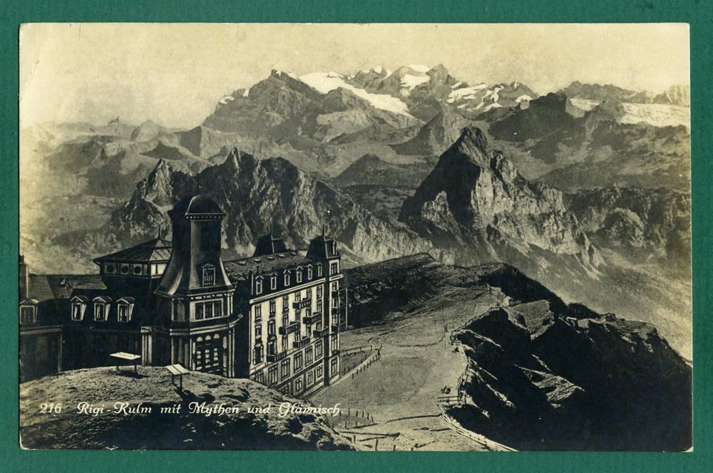 Rigi-Kulm mit Mythen und Glärnisch, 1928 (Gebraucht) in Sargans für CHF 1 – mit Lieferung auf ...