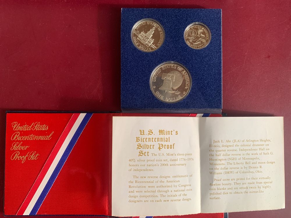 UNITED STATES - Bicentennial Silver Proof Set 1776-1976 (Gebraucht) in ...