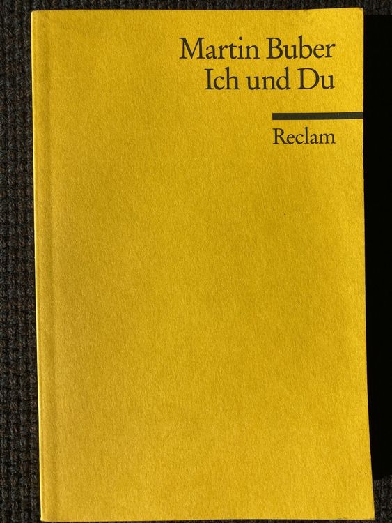 Martin Buber, Ich und Du, Reclam (Gebraucht) in Baden für CHF 1.8 – mit ...