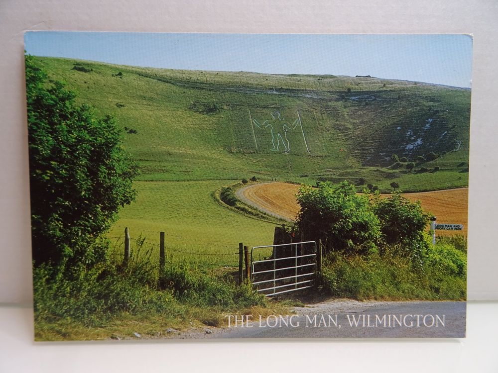 Postkarte The Long Man, Wilmington England 10,5 x 15 cm | Kaufen auf ...