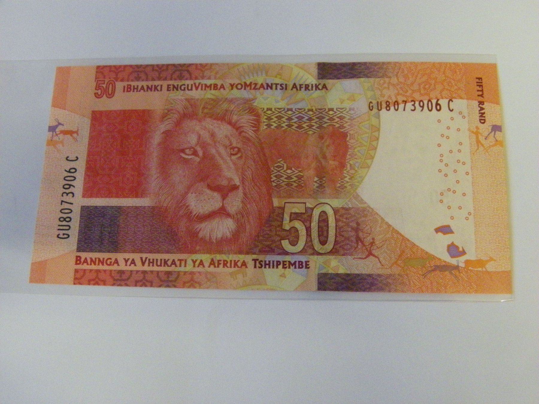 50 Rand Schein - Selten! Suedafrika Banknote Sammlerstück (Neu (gemäss ...