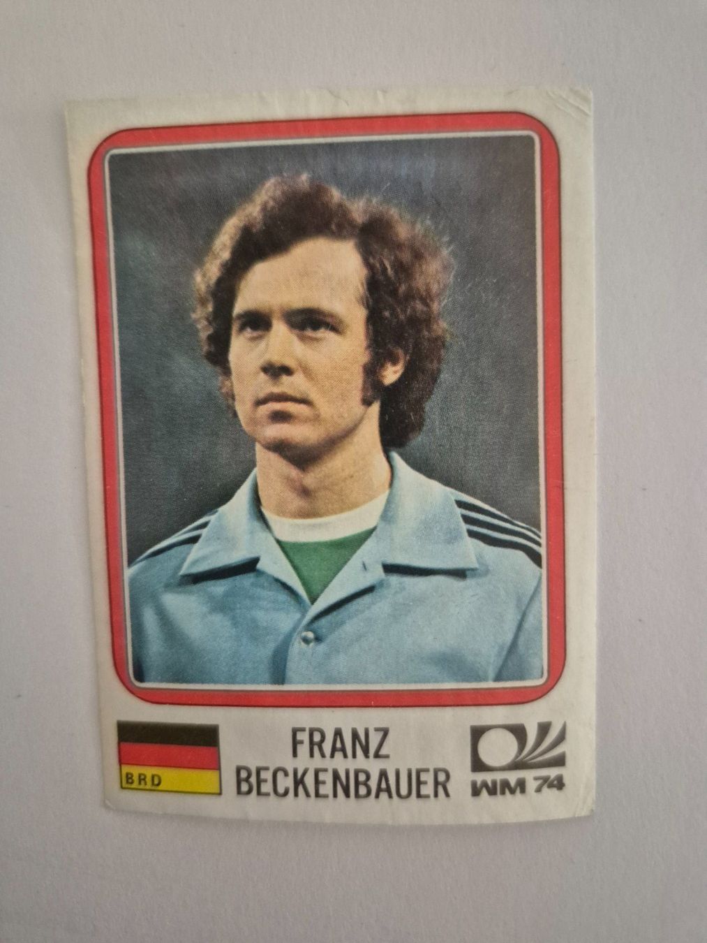 Franz Beckenbauer WM 74 Panini Sticker, ohne Rückseite (Gebraucht) in ...