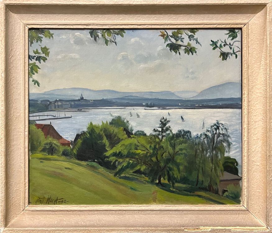 Moret: Genfersee, Öl auf Leinwand, 1942 | Kaufen auf Ricardo
