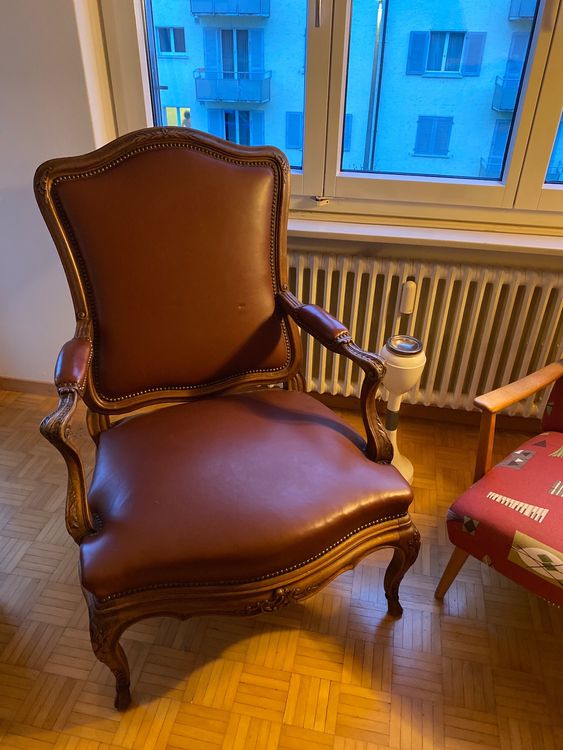 Vintage Sessel Voltaire Fauteuil, Louis Phillippe Stil (Gebraucht) in ...