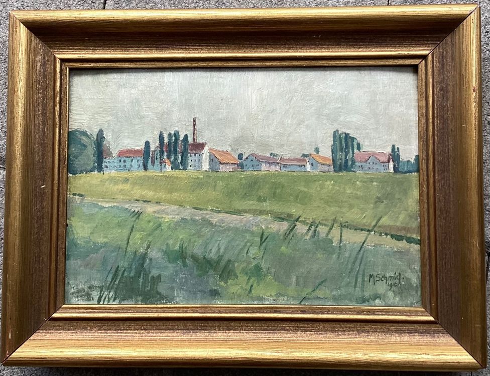 M. SCHMID 60. er. Jahre Landschaft Gemälde | Kaufen auf Ricardo