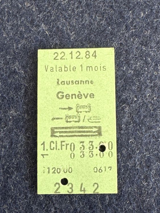 Billet CFF Ticket SBB (Gebraucht) in GRAND - LANCY für CHF 2 – mit ...