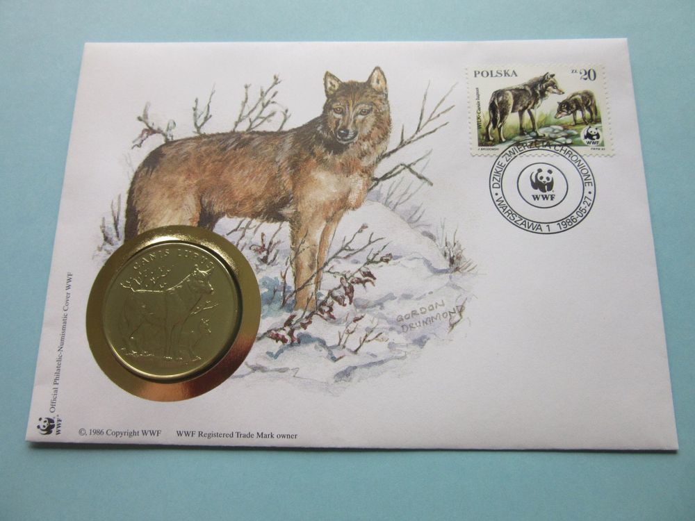 Numisbrief "30 Jahre WWF - Wolf" | Kaufen auf Ricardo