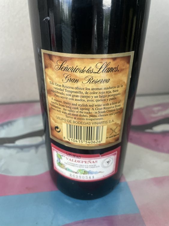 Vin rouge espagnol Gran Reserva 1999 - Collection 🍷🍾 (D'occasion) à Denges pour CHF 39 – retrait ...