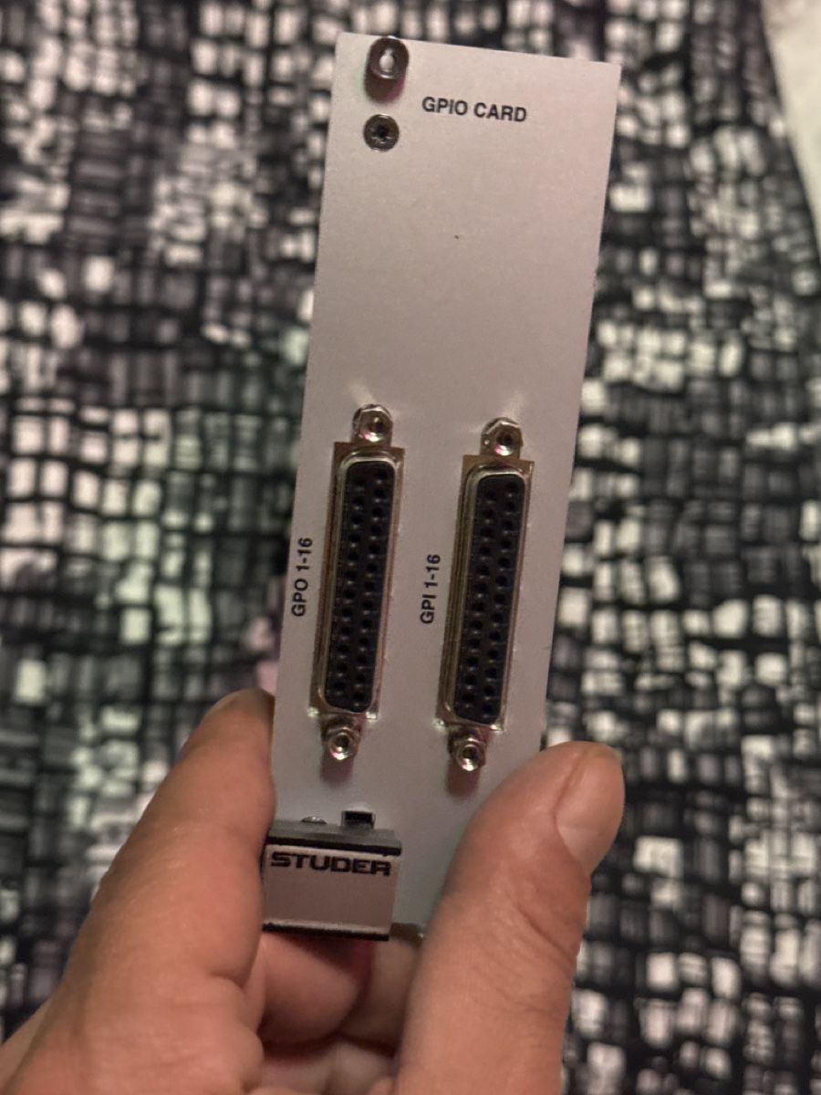 Studer GPIO Card – getestetes Modul, einwandfrei, 16 In / 16 (Gebraucht ...