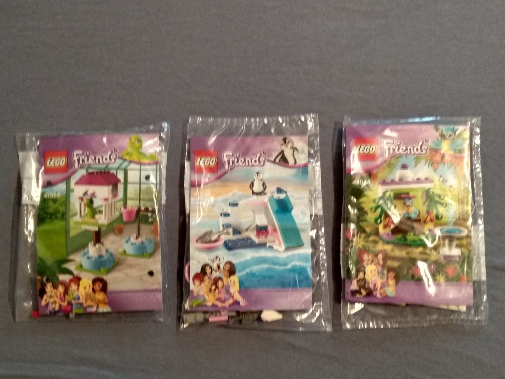 Lego friends 3 Sets Vögel: Papagei, Pinguin, Kanarienvog (Gebraucht) in ...
