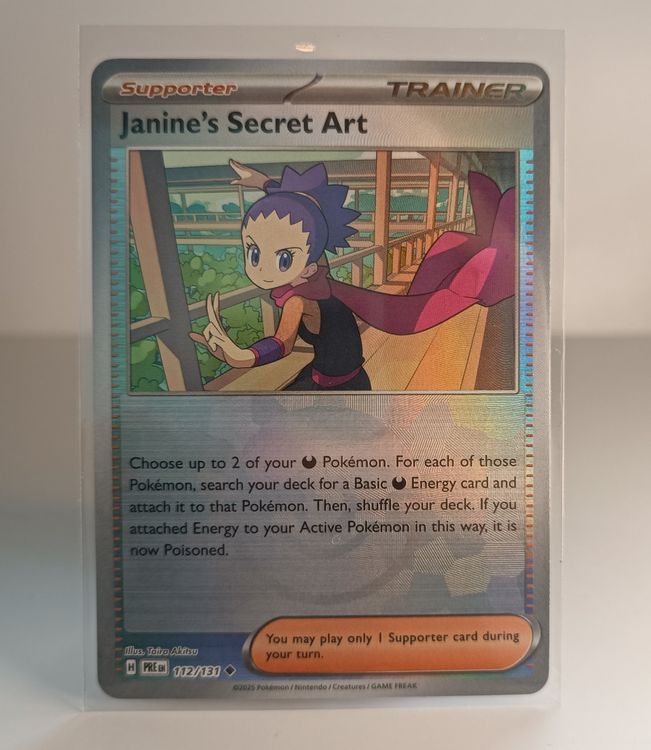Janine's 112/131 Pokeball Pokemon Prismatic Evolutions PRE E (Neu ...