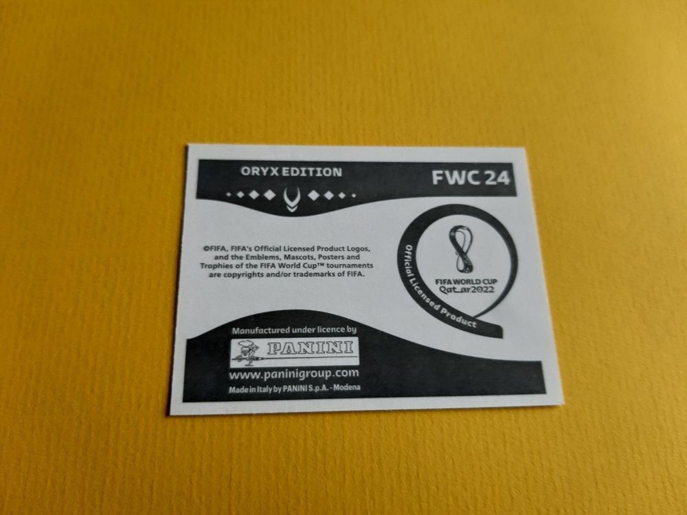 WM 2022 in Qatar FWC Nr. 24 Weltmeister 1978 ARGENTINA (Neu (gemäss ...