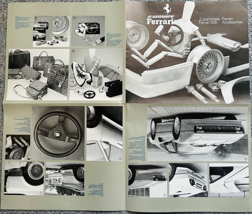 Prospekt „ZENDER“ TUNING für „FERRARI 308“ /ca. 1979-1981 (Gebraucht ...