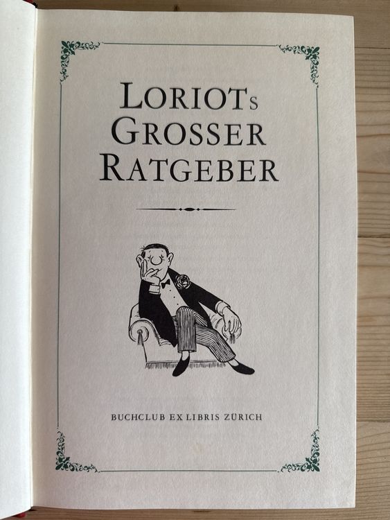 Loriots Grosser Ratgeber - Ex Libris Zürich, Jahr 1968 (Gebraucht) in Bern für CHF 59 – mit ...