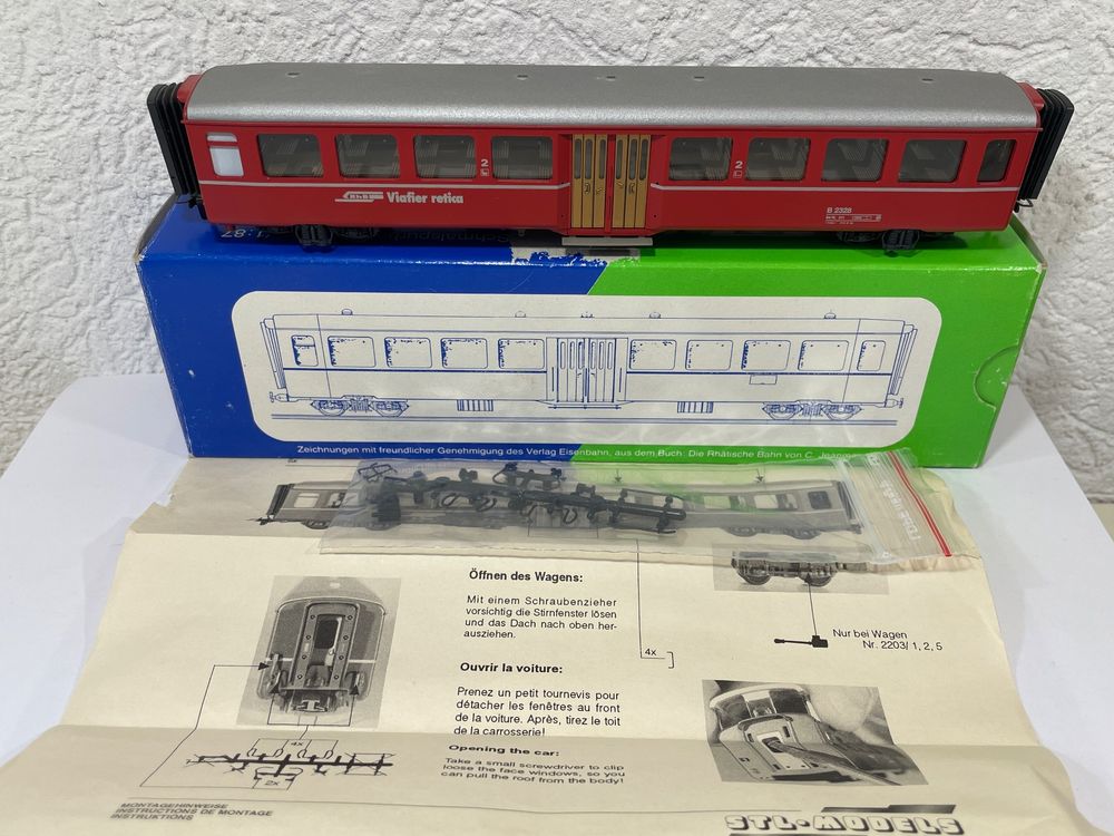 STL Models 2203/8 RhB Mitteleinstiegswagen B2328 | Kaufen auf Ricardo
