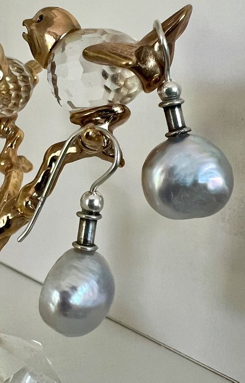 WUNDERVOLLE BAROCK PERLEN SILBER OHRHÄNGER 925 - TRAUM GLANZ | Kaufen auf Ricardo