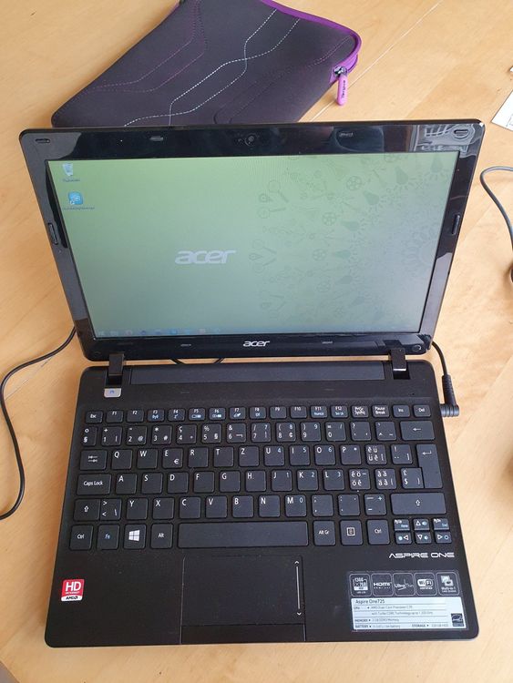 Acer Aspire One 725 Netbook (Gebraucht) in für CHF 25 – mit Lieferung ...