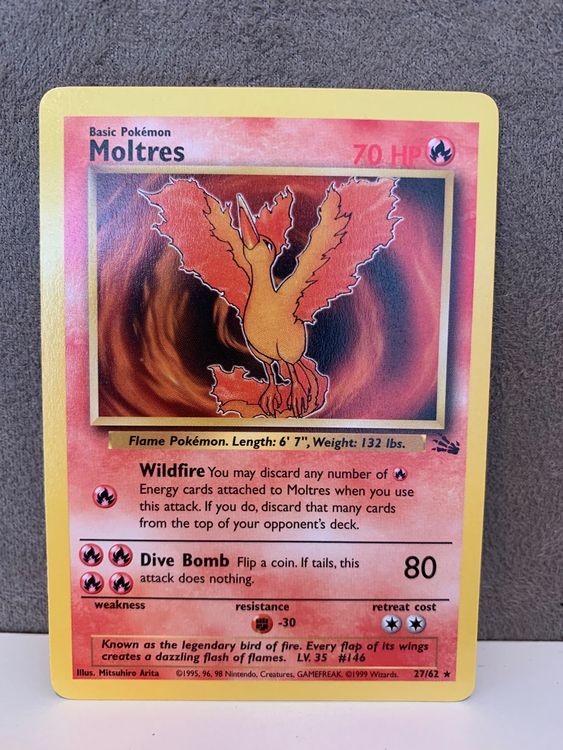 27/62 Moltres Lavados Rare ENG Pokemon Fossil (Gebraucht) in Fislisbach ...