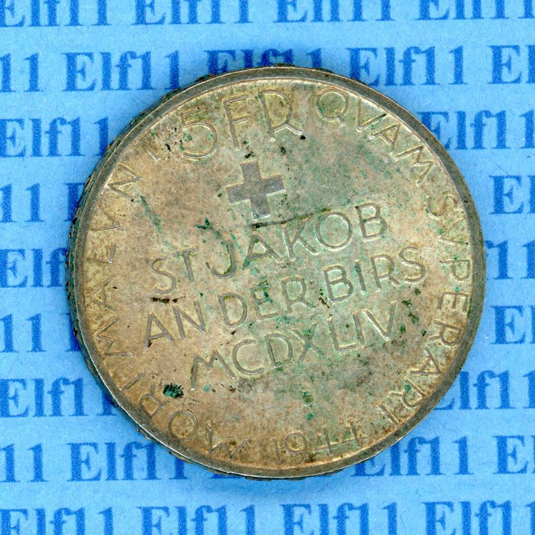 CHF___5.00 1944 St. Jakob -vz 5 Franken (Gebraucht) in Widnau für CHF 13 – mit Lieferung auf ...