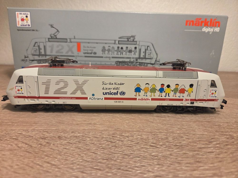 Märklin 37382 E-Lok BR 128 Unicef Digital H0 (D'occasion) à St-Aubin ...