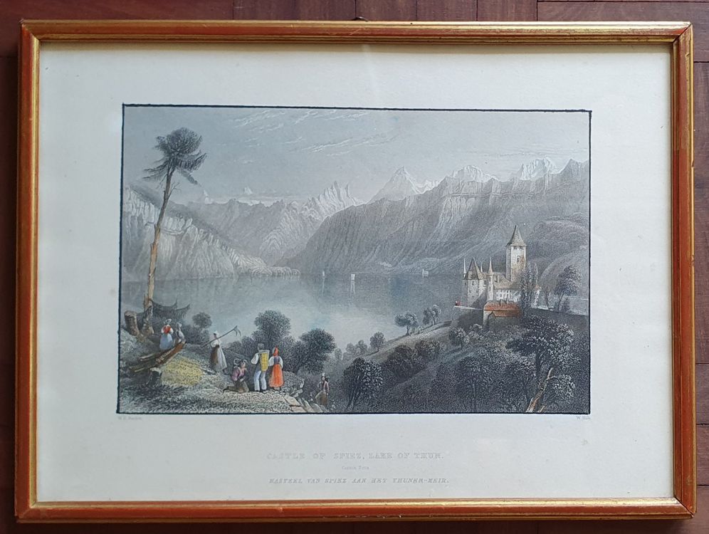 Bild - Stich vom Schloss Spiez (Gebraucht) in Kreuzlingen für CHF 40 – mit Lieferung auf Ricardo ...
