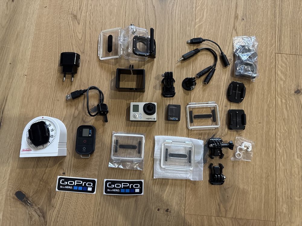 GoPro Hero3+ Set mit viel Zubehör für Action-Fans (Gebraucht) in Winkel für CHF 26 – mit ...