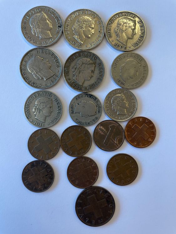 CH lot div. jahre und münzen ab 1879 (16) (Gebraucht) in Bonstetten für CHF 2 – mit Lieferung ...