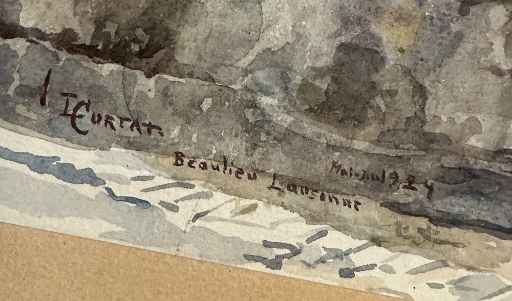 Interessante Aquarell Signiert (Gebraucht) in Hochdorf für CHF 5 – mit Lieferung auf Ricardo kaufen