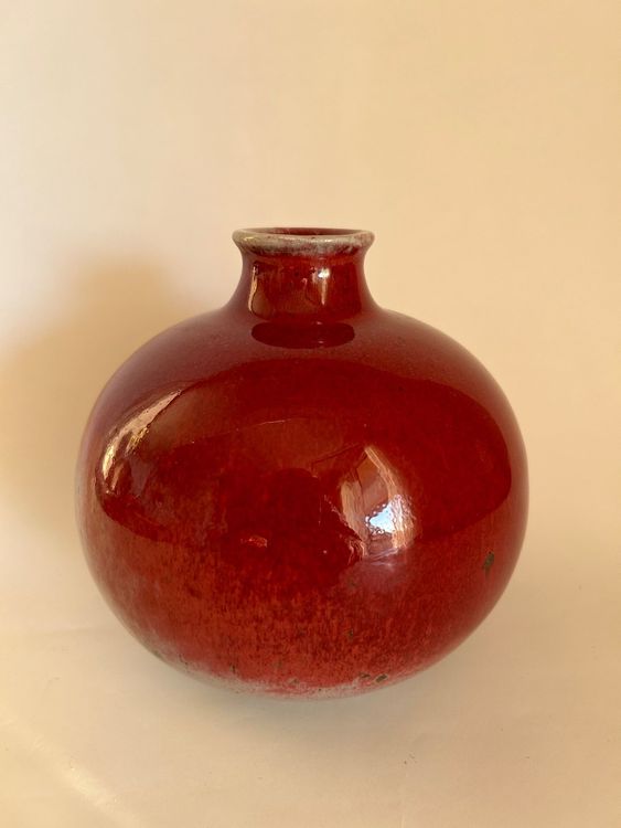 Vase Rheinfelder Keramik von Arnold Zahner Ochsenblut Glasur (Gebraucht) in rotkreuz für CHF 40 ...