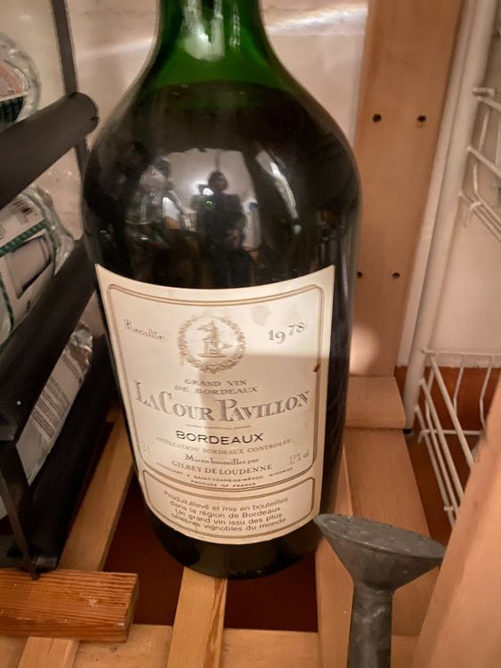 BORDEAUX 1976 La Cour Pavillon Médoc,Gilbey deLoudenne, 3L (Neu (gemäss ...
