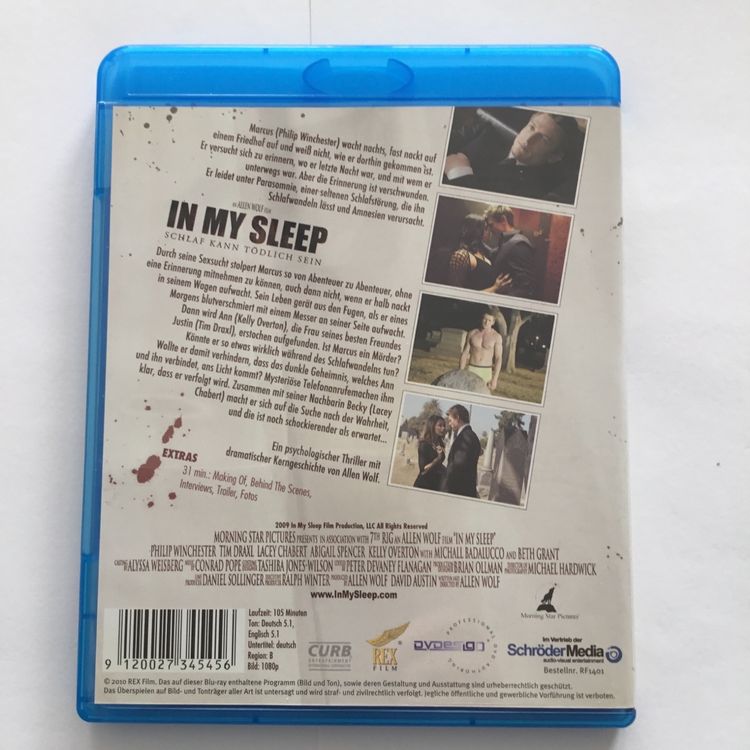 📀 In my Sleep Blu Ray Rarität 📀 (Neu (gemäss Beschreibung)) in Blauen für CHF 4.9 – mit ...