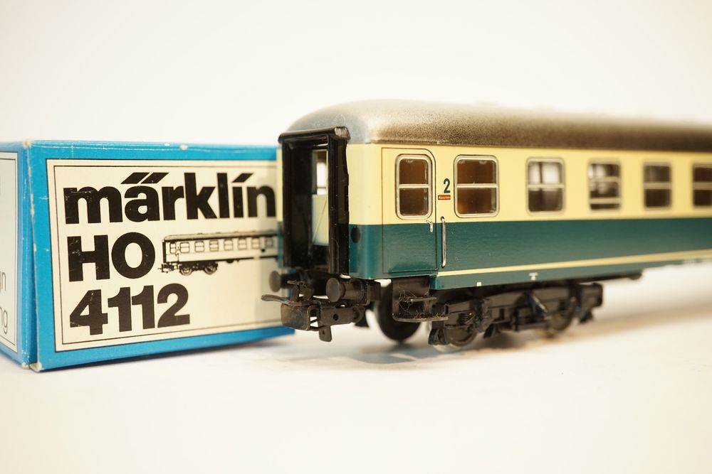 8∂ Märklin 4112 DB Schnellzugwagen 2. Kl Büm 234 cremeblau | Kaufen auf ...