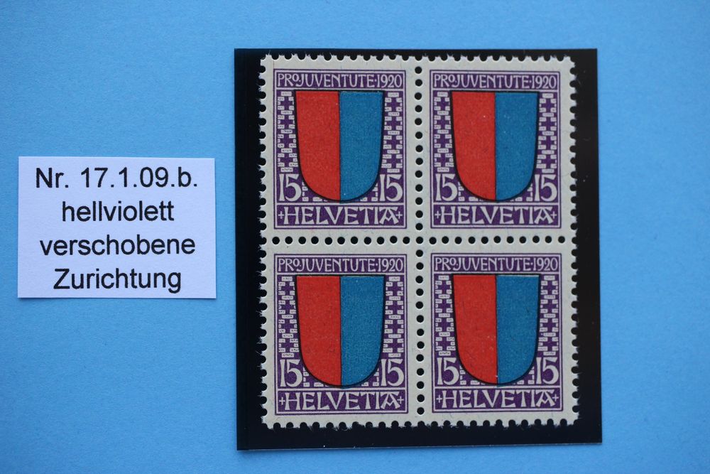 PJ 1920 Nr. 17.1.09.b - postfrisch ** - Zumstein CHF 60.00 (Neu (gemäss ...