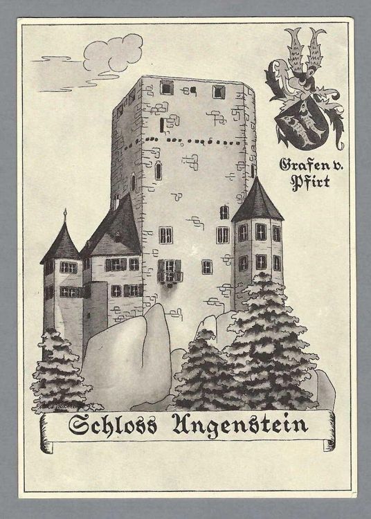 SCHLOSS ANGENSTEIN, 0 1945 (FRANK. 10 RP. SPENDE MARKE) | Kaufen auf Ricardo