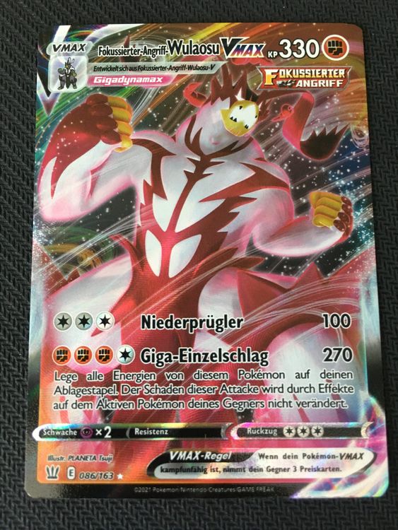 BST 086 Wulaosu VMAX - Pokémon - Kampfstile -DE- (Neu (gemäss ...