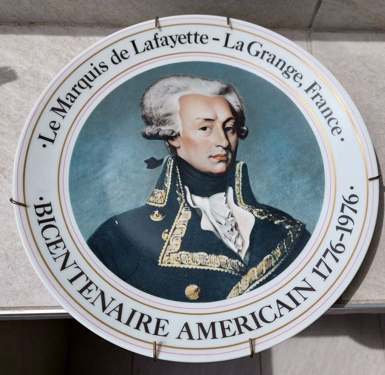 Assiette Cognac Gaston de Lagrange Marquis de Lafayette 1776 | Kaufen ...