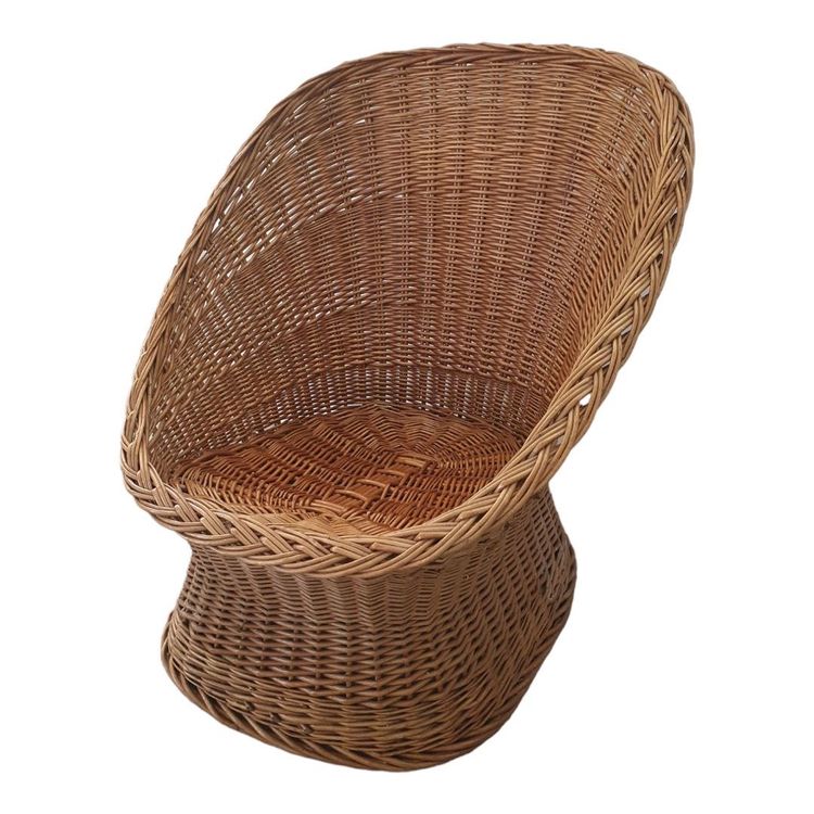 Rattansessel mit Rückenlehne im Boho-Stil L 520 (Gebraucht) in ...