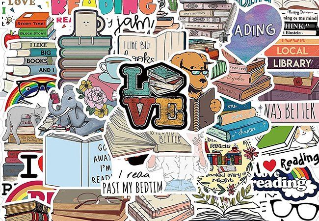 50 Stk. Sticker Aufkleber - Lesen Bücher | Kaufen auf Ricardo