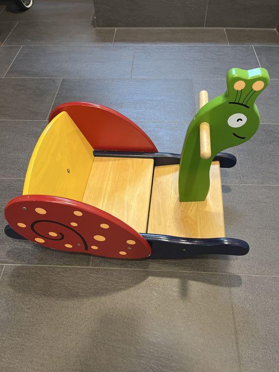 Holzschaukel-Schnecke für Chind, gebraucht | Kaufen auf Ricardo