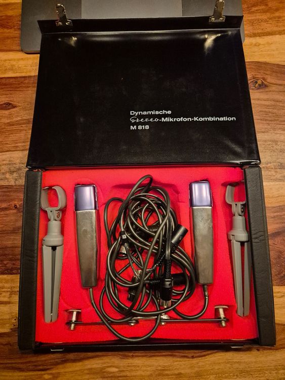 BEYERDYNAMIC M 818 Stereo Dynamic Mics 1970's chrome/ purple (Gebraucht ...