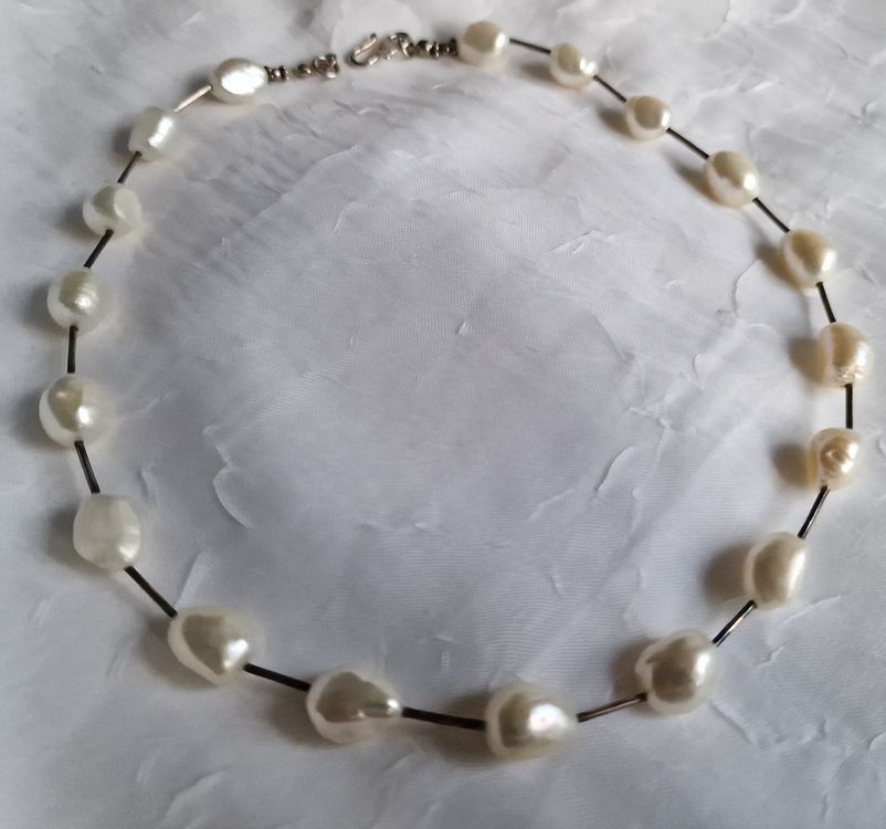 Perlenkette mit echt Silber Teilen (Gebraucht) in Barzheim für CHF 29 ...