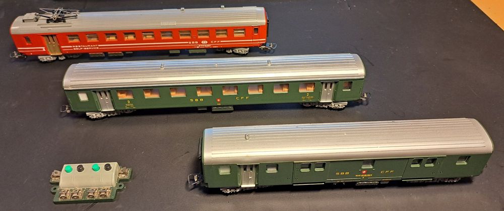 Lima, SBB Personenwagen, Restaurantwagen, Postwagen, Spur H0 (Gebraucht) in Zürich für CHF 15 ...