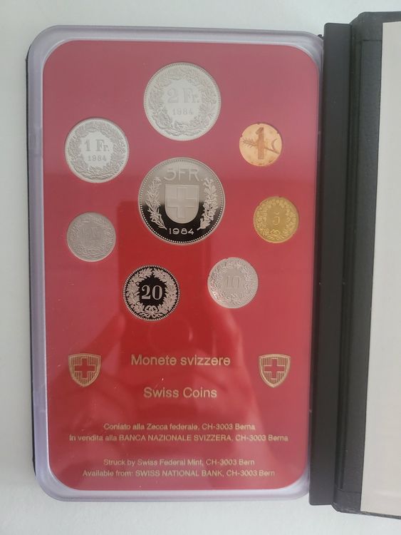 Münzsatz Schweiz 1984 PP Polierte Platte (Neu und originalverpackt) in Wetzikon ZH für CHF 25 ...